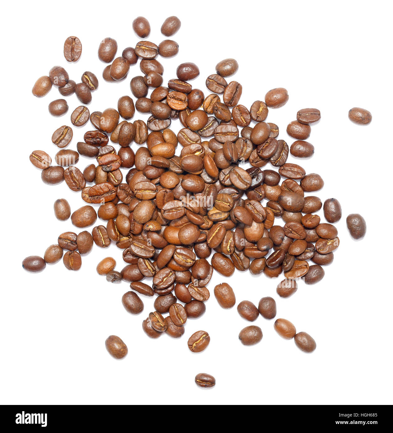 coffee beans isolated on white Stock Photo - Alamy