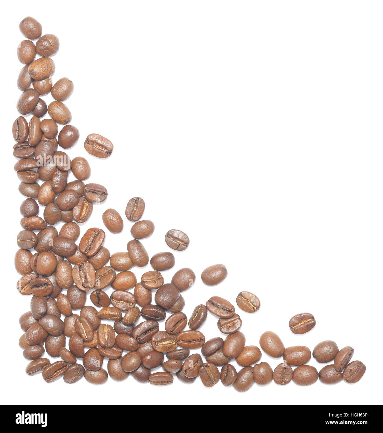 coffee beans isolated on white background Stock Photo - Alamy