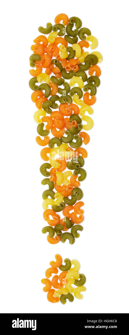 exclamation mark isolated on white background Stock Photo - Alamy