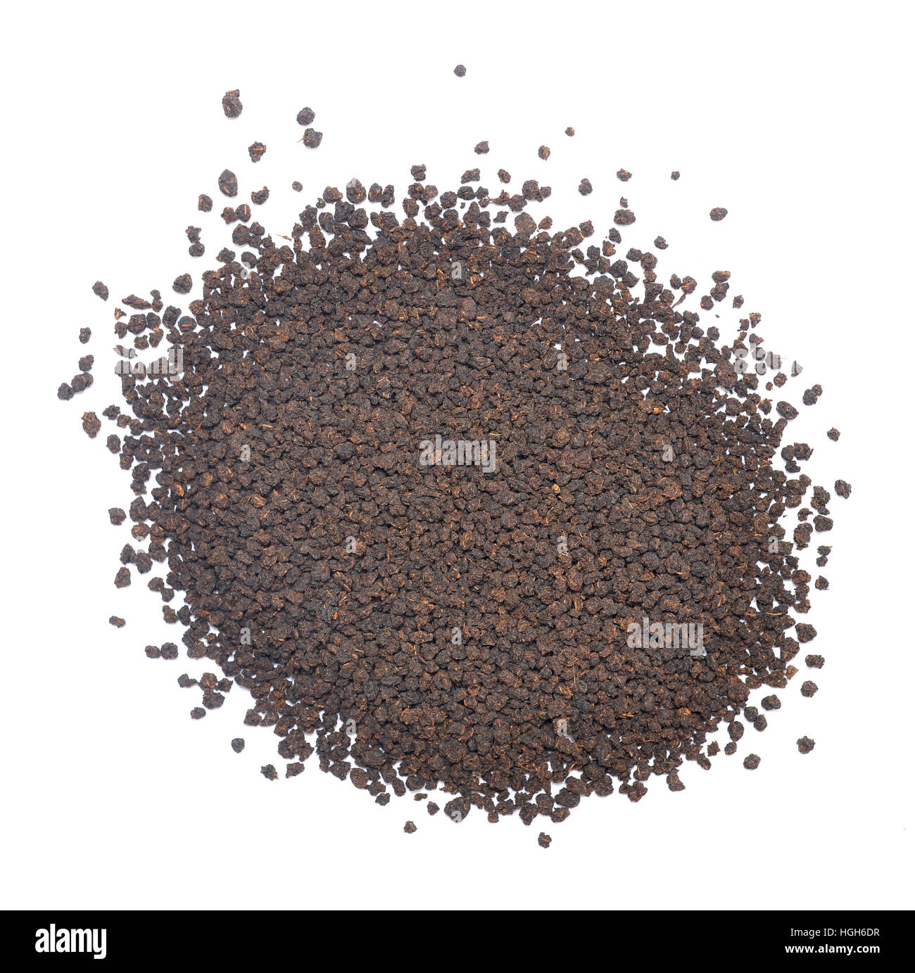 granulated tea isolated on white background Stock Photo - Alamy