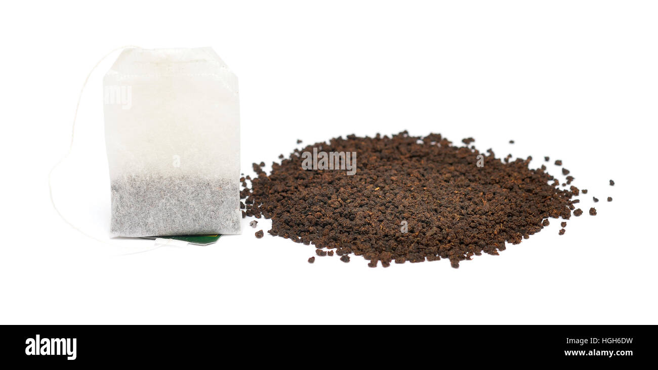 granulated tea isolated on white background Stock Photo - Alamy
