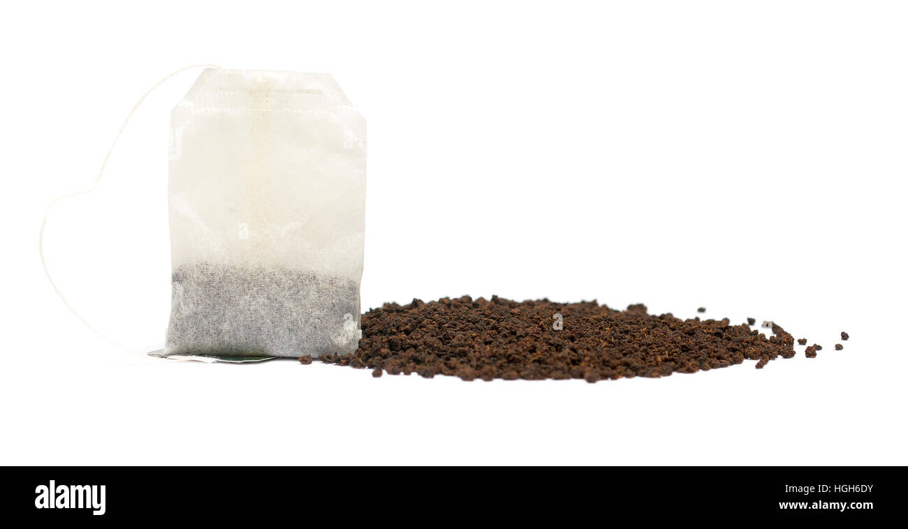 granulated tea isolated on white background Stock Photo - Alamy