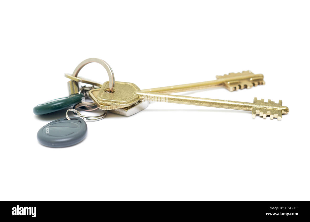 keys isolated on white background Stock Photo - Alamy