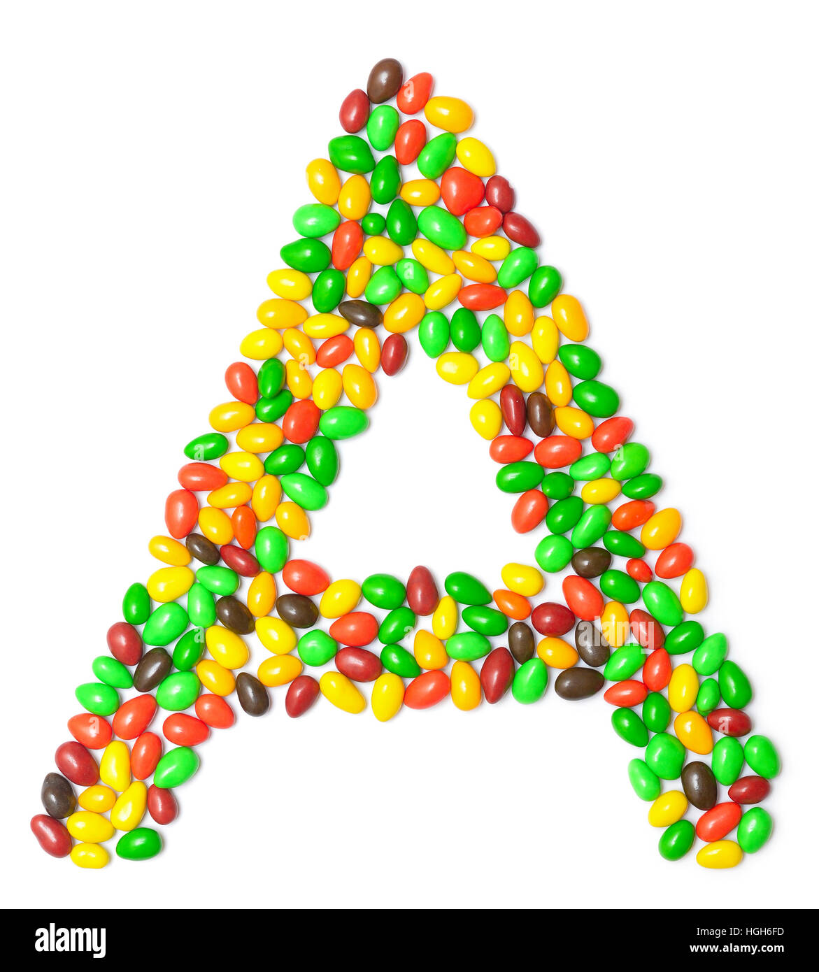 multicolored chocolate letter isolated on white Stock Photo - Alamy
