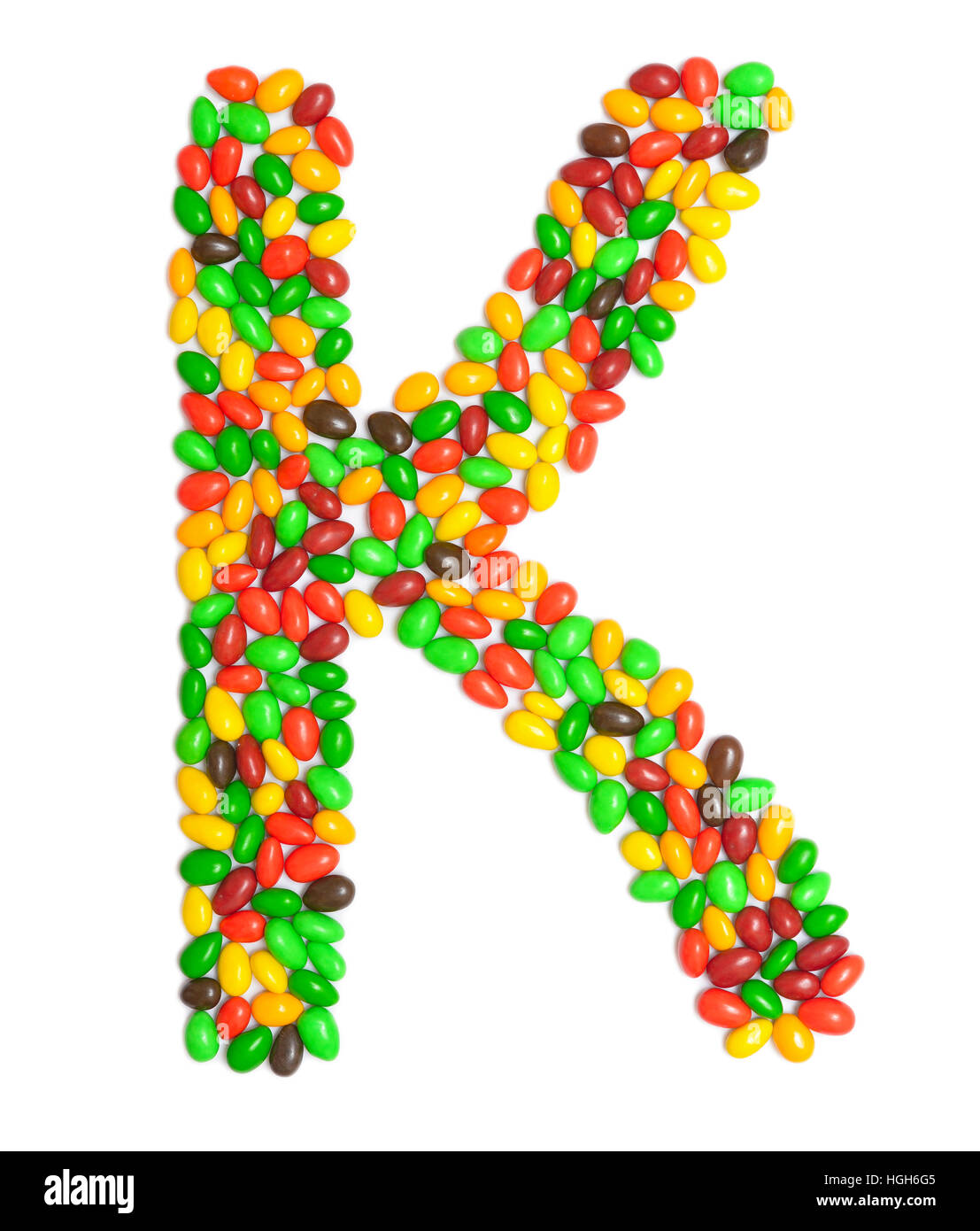 letter, colored glaze Stock Photo - Alamy