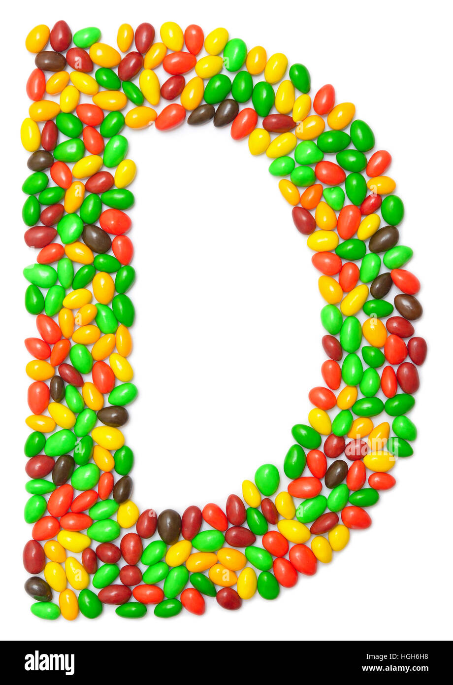 multicolored chocolate letter isolated on white Stock Photo - Alamy