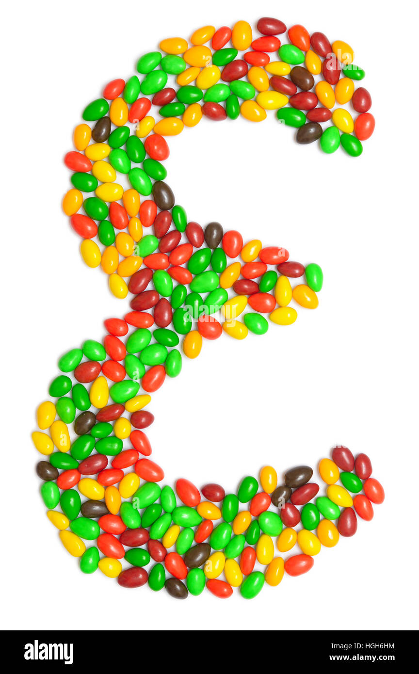 multicolored chocolate letter isolated on white Stock Photo - Alamy