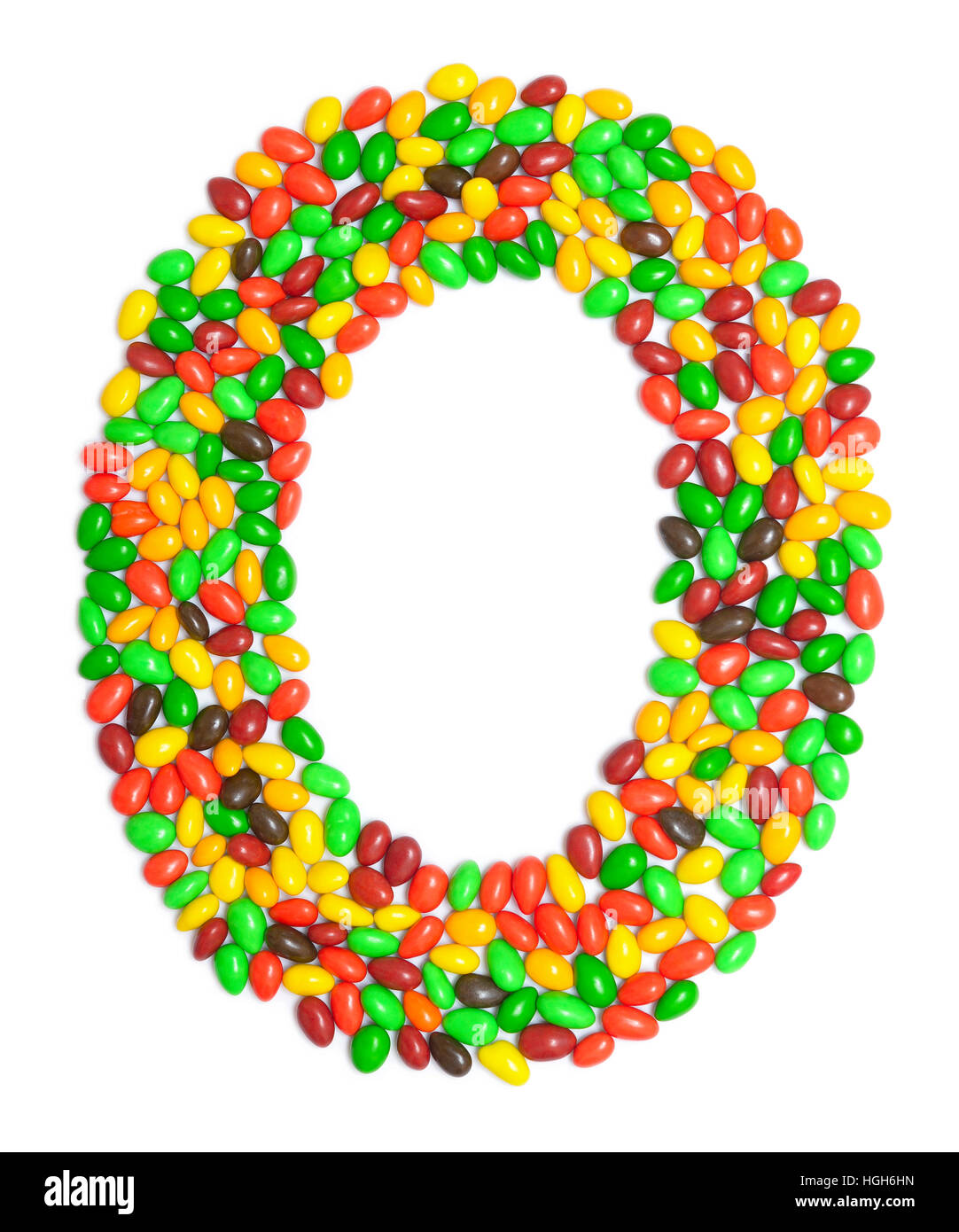 multicolored chocolate letter isolated on white Stock Photo - Alamy