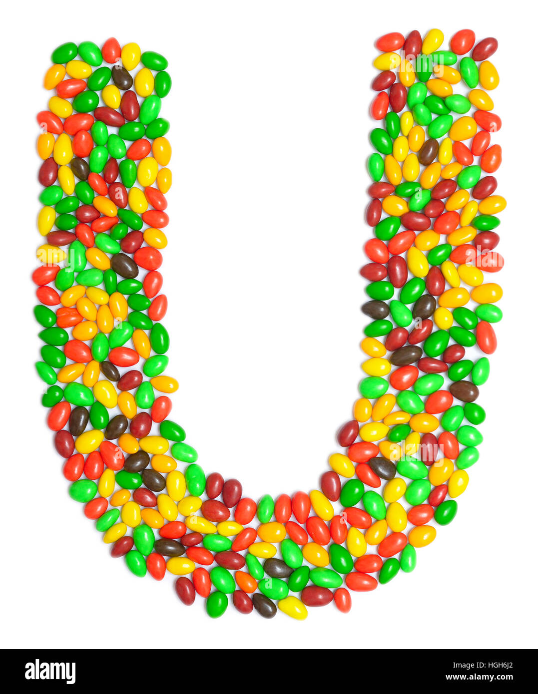 multicolored chocolate letter isolated on white Stock Photo - Alamy