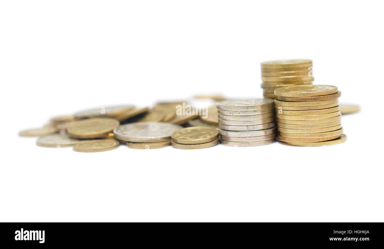 Money isolated on white background Stock Photo - Alamy