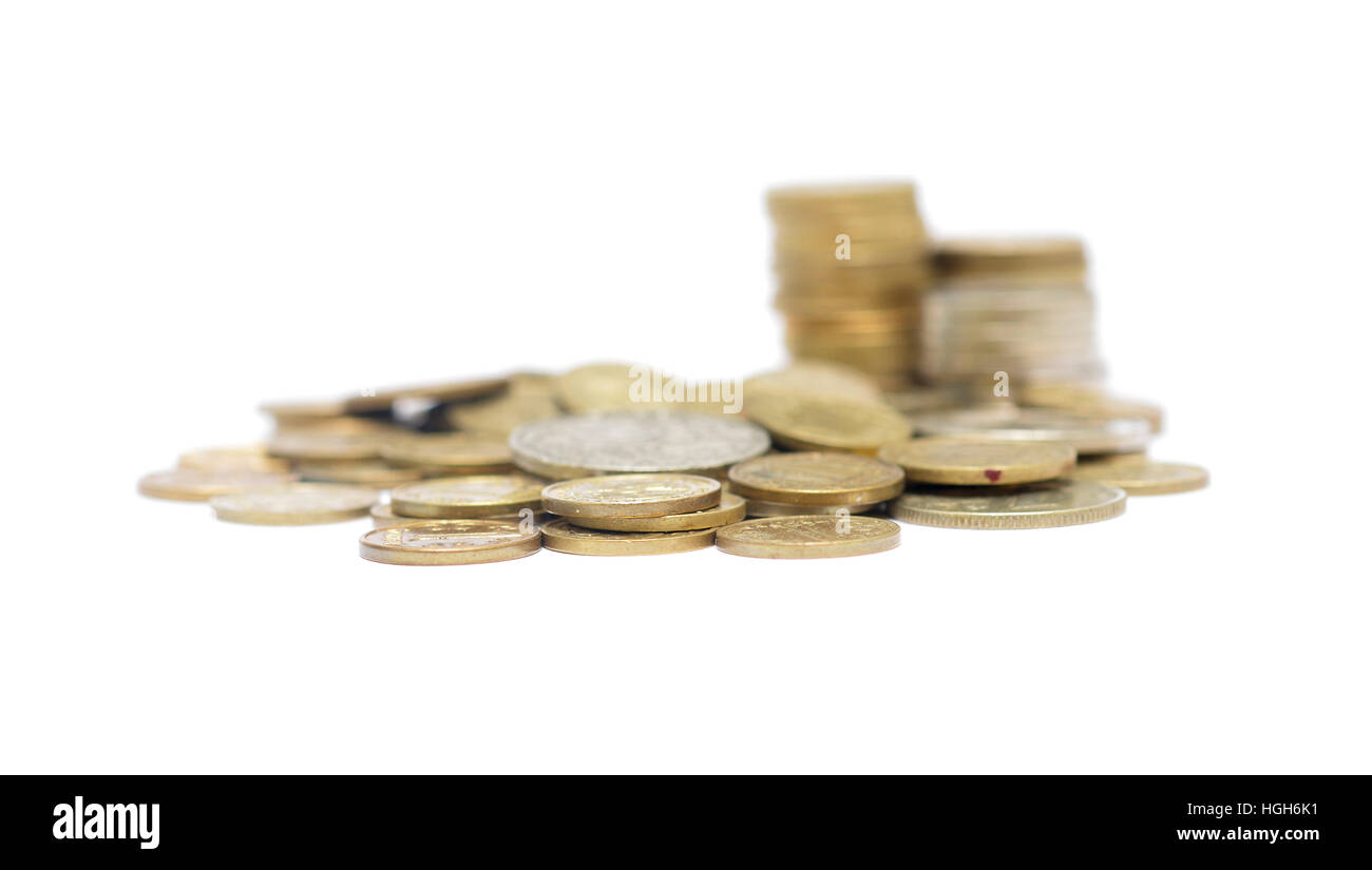 Money isolated on white background Stock Photo - Alamy