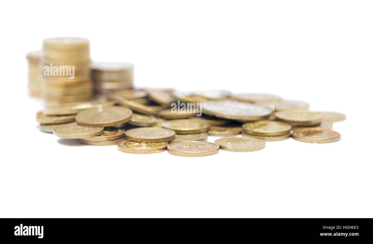 Money isolated on white background Stock Photo - Alamy