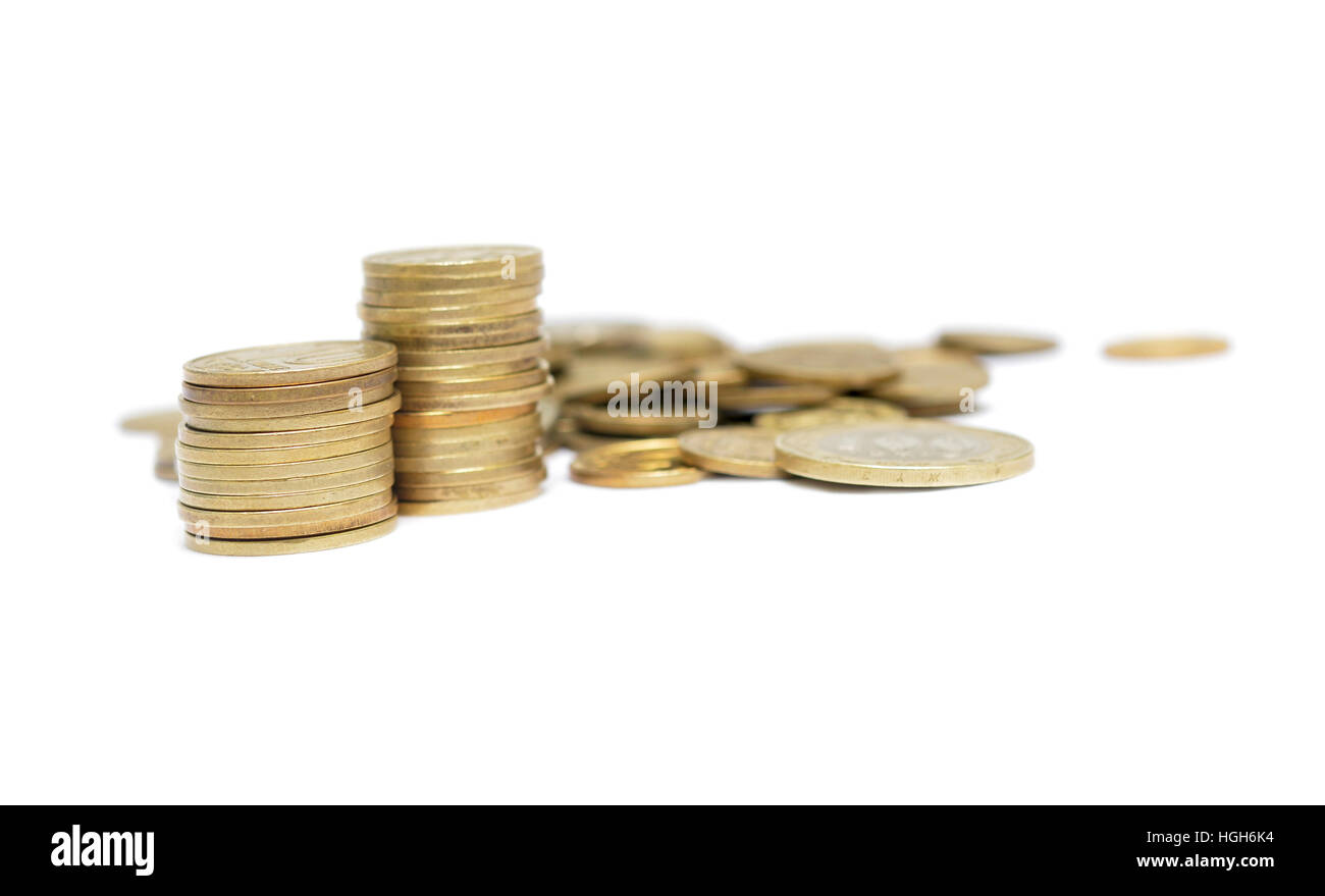 Money isolated on white background Stock Photo - Alamy