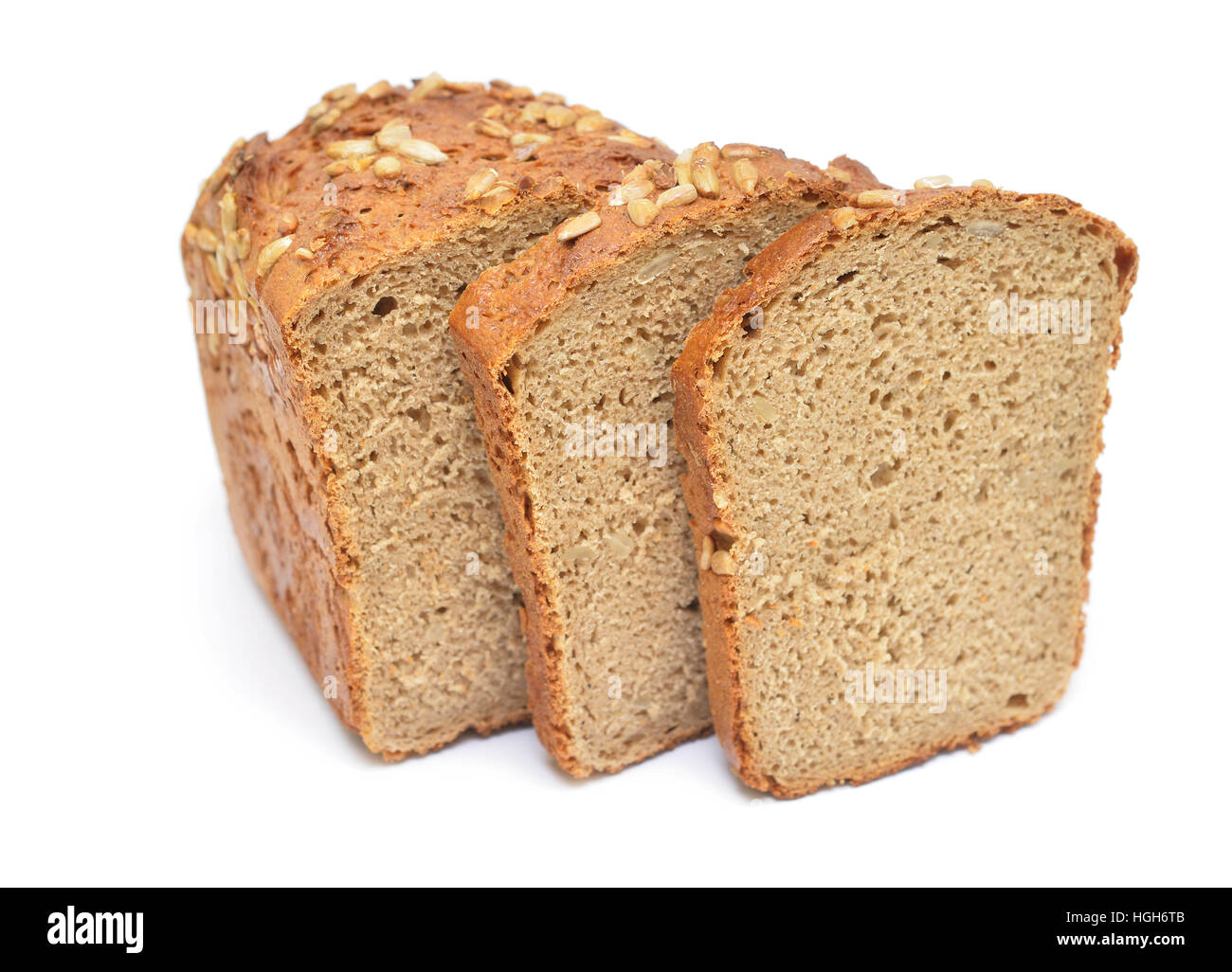rye bread isolated on white background Stock Photo - Alamy