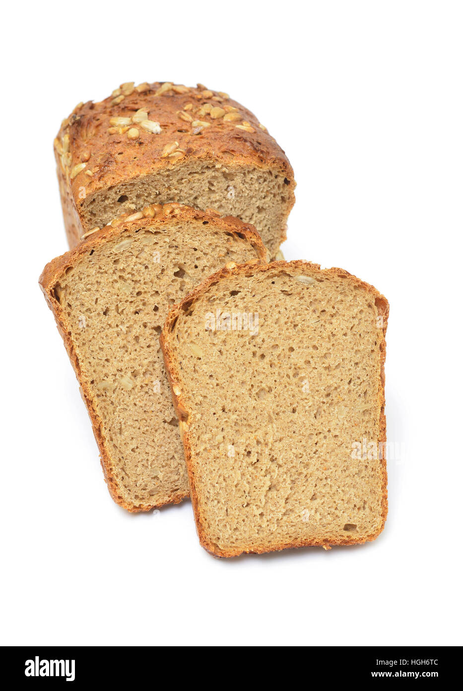 rye bread isolated on white background Stock Photo - Alamy