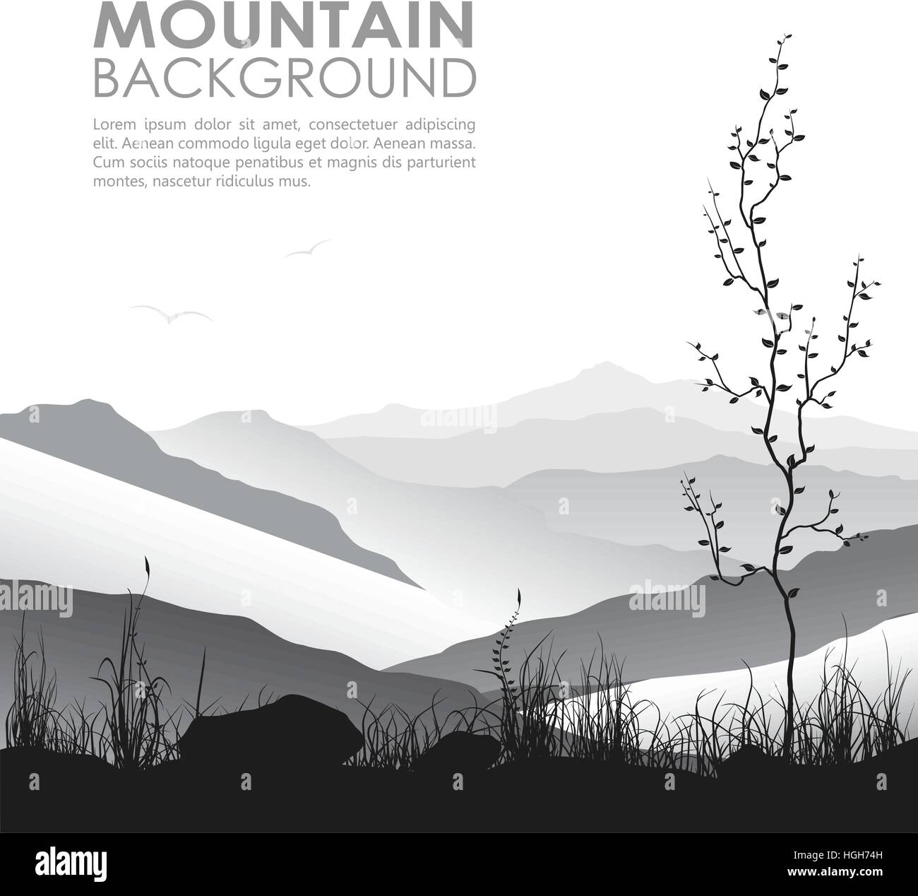 Grass landscape design Stock Vector Images - Alamy