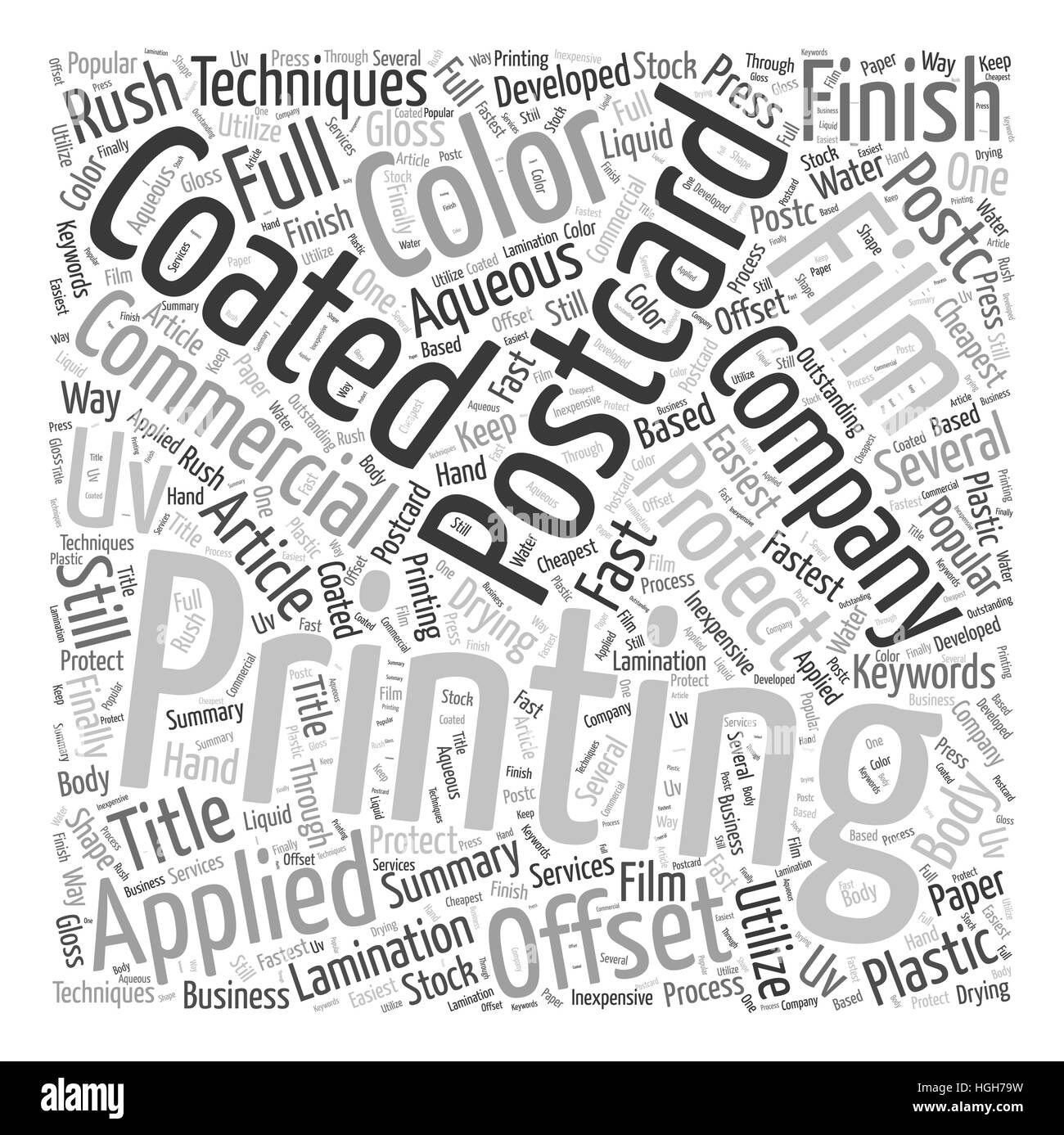 Printing Word Cloud Vector Concept Stock Vector Images - Alamy