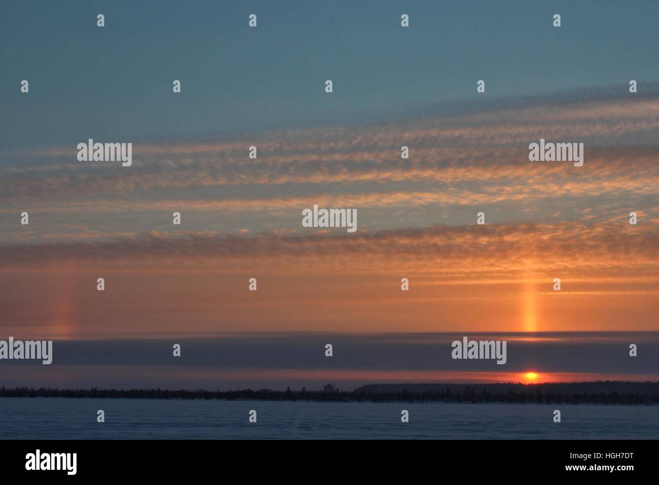 Sun halo winter sky hi-res stock photography and images - Alamy