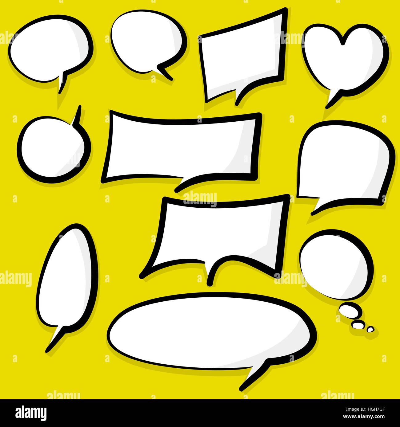 Clear comics book text bubble Stock Vector Image & Art - Alamy