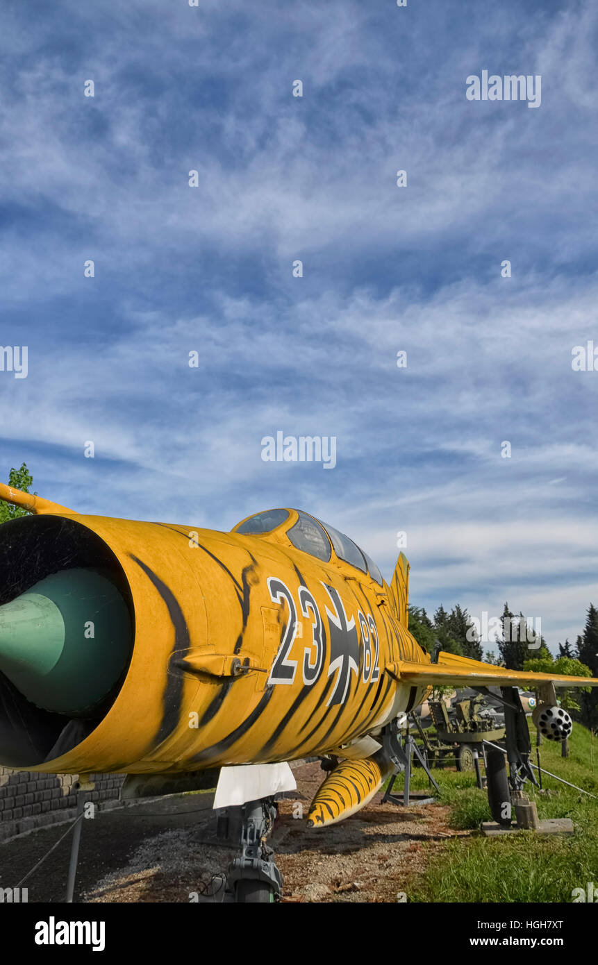 The MiG-21 jet fighter of the Luftwaffe Stock Photo - Alamy