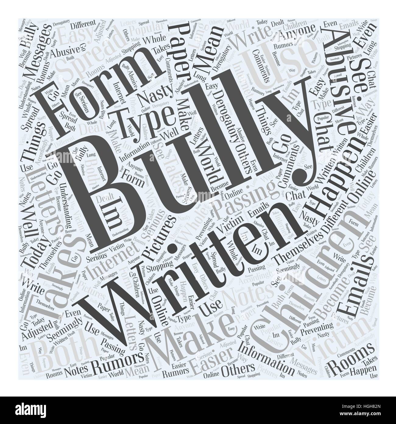 Bullying Word Cloud Concept Stock Vector Images - Alamy