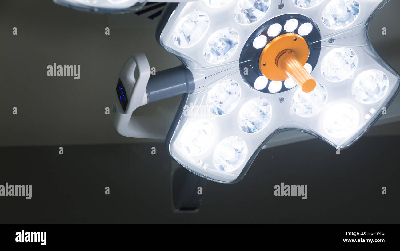 Operating emergency room surgery theater lighting in hospital to enable ...