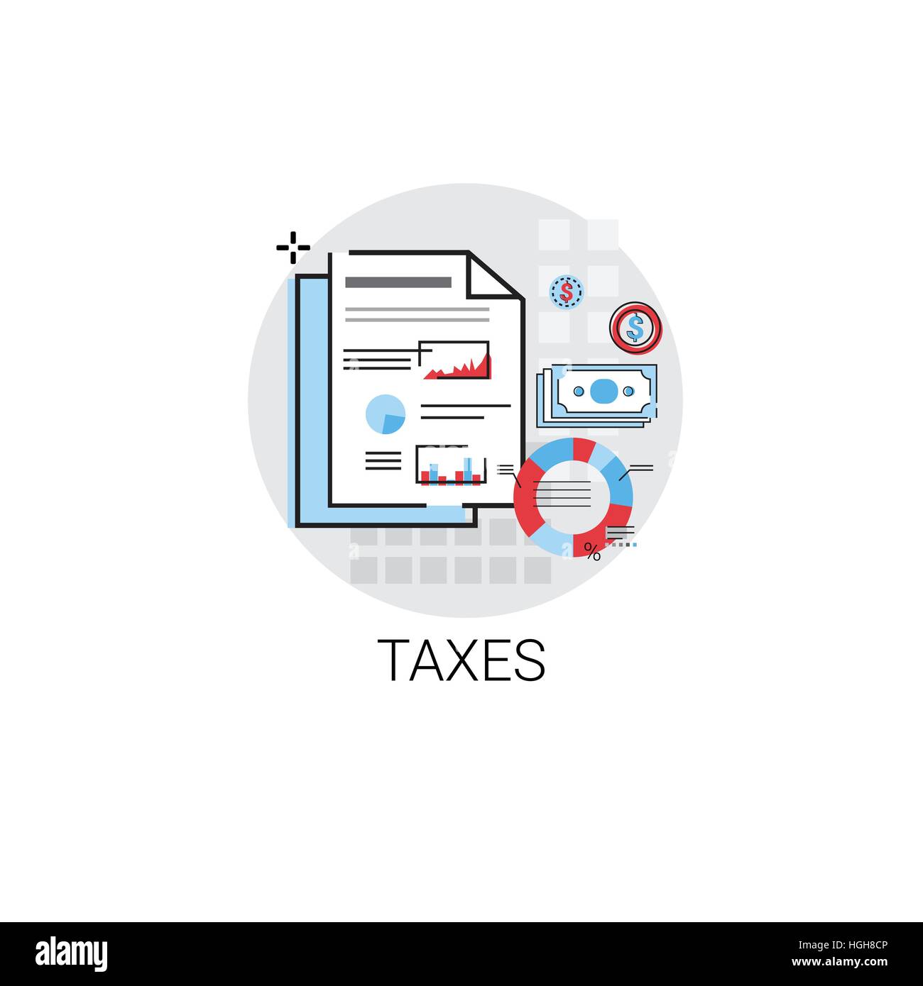 Tax plan logo Stock Vector Images - Alamy