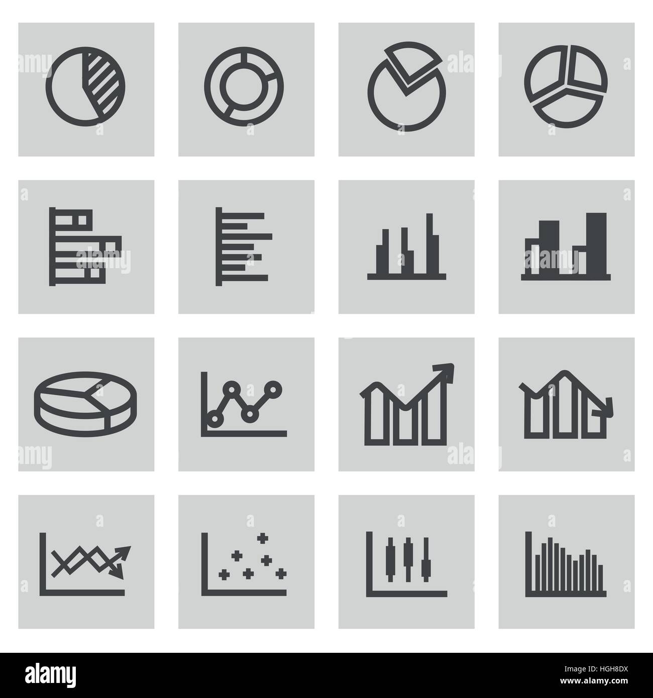Pie chart on white Stock Vector Images - Alamy
