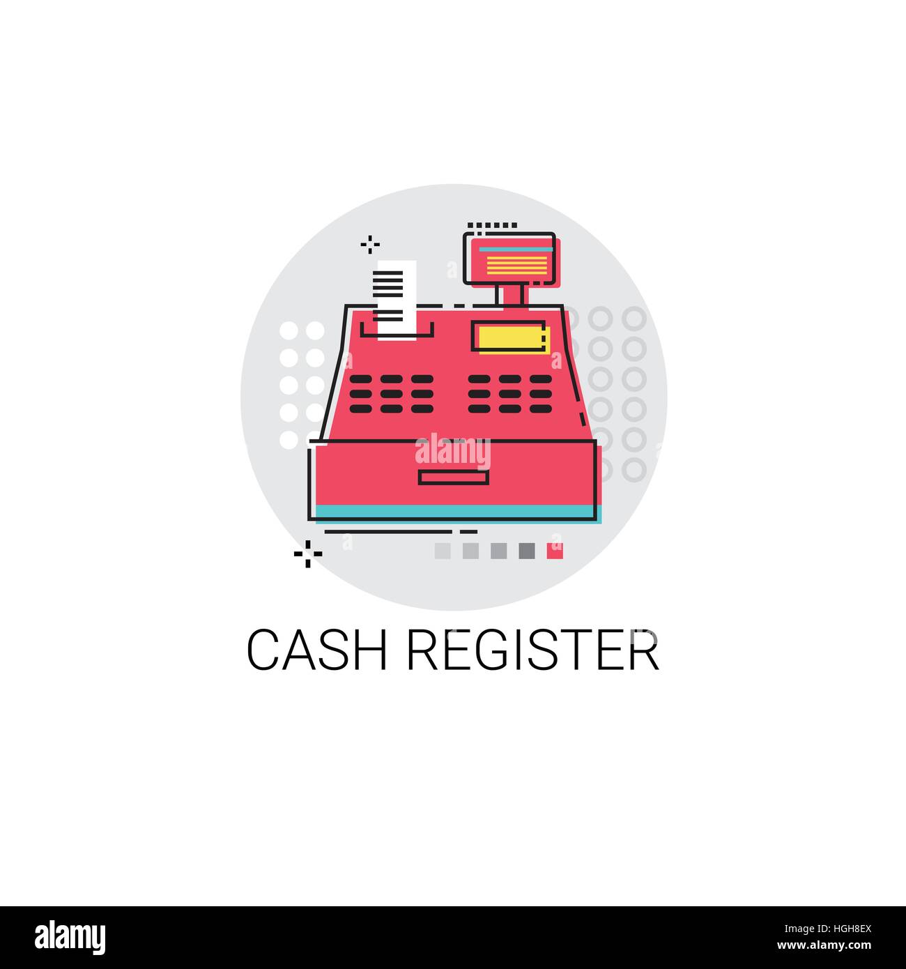 Cash Register Retail Shop Icon Stock Vector Image & Art - Alamy