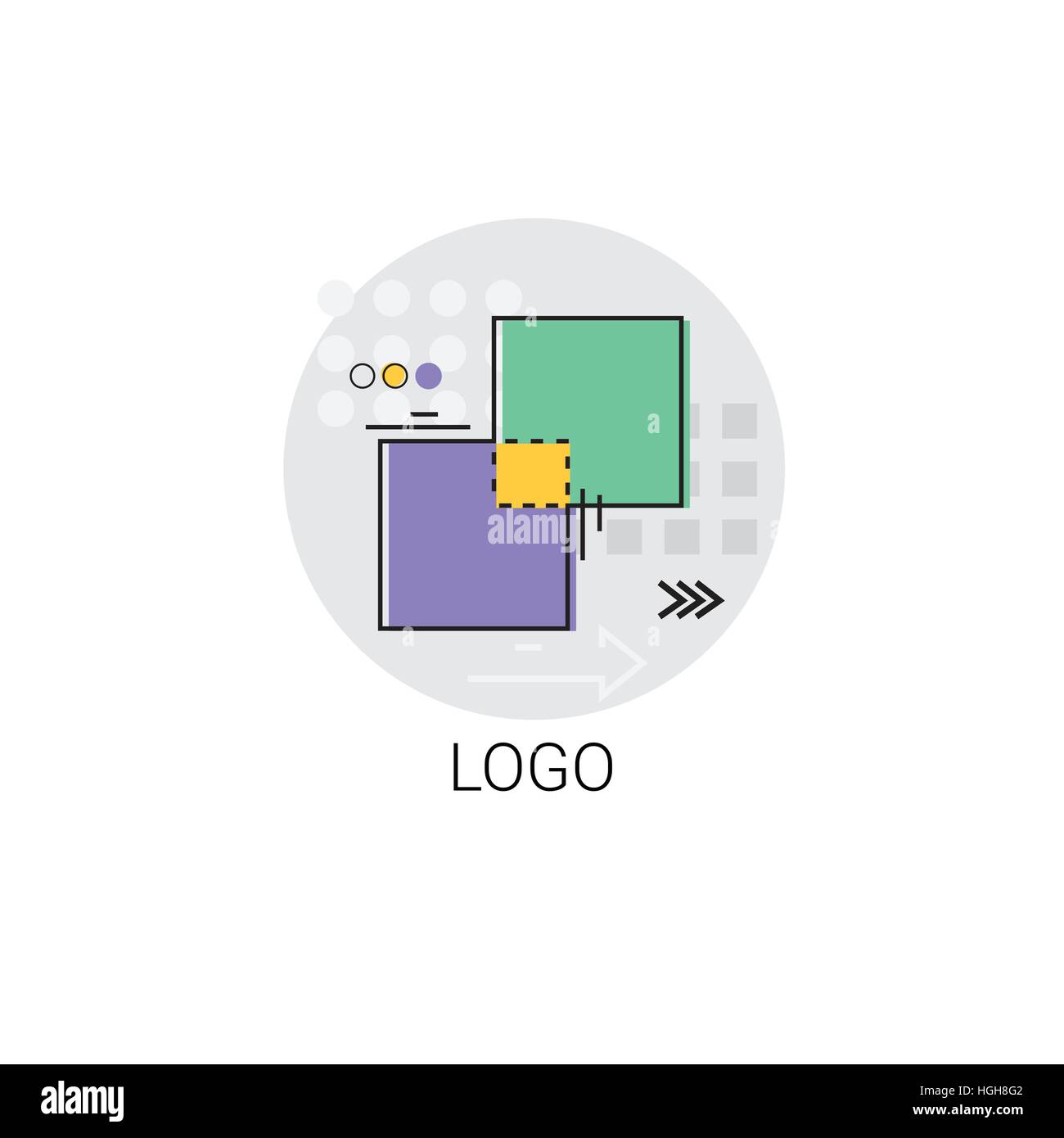 Logo Application Design Graphic Development Icon Stock Vector Image ...