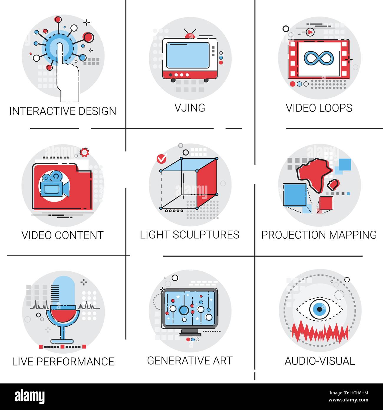 Looping visual Stock Vector Images - Alamy