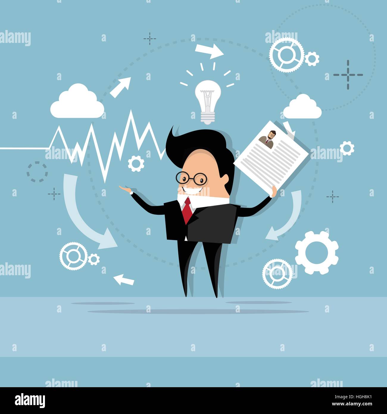 Business Man Curriculum Vitae Recruitment Candidate Job Position, CV ...