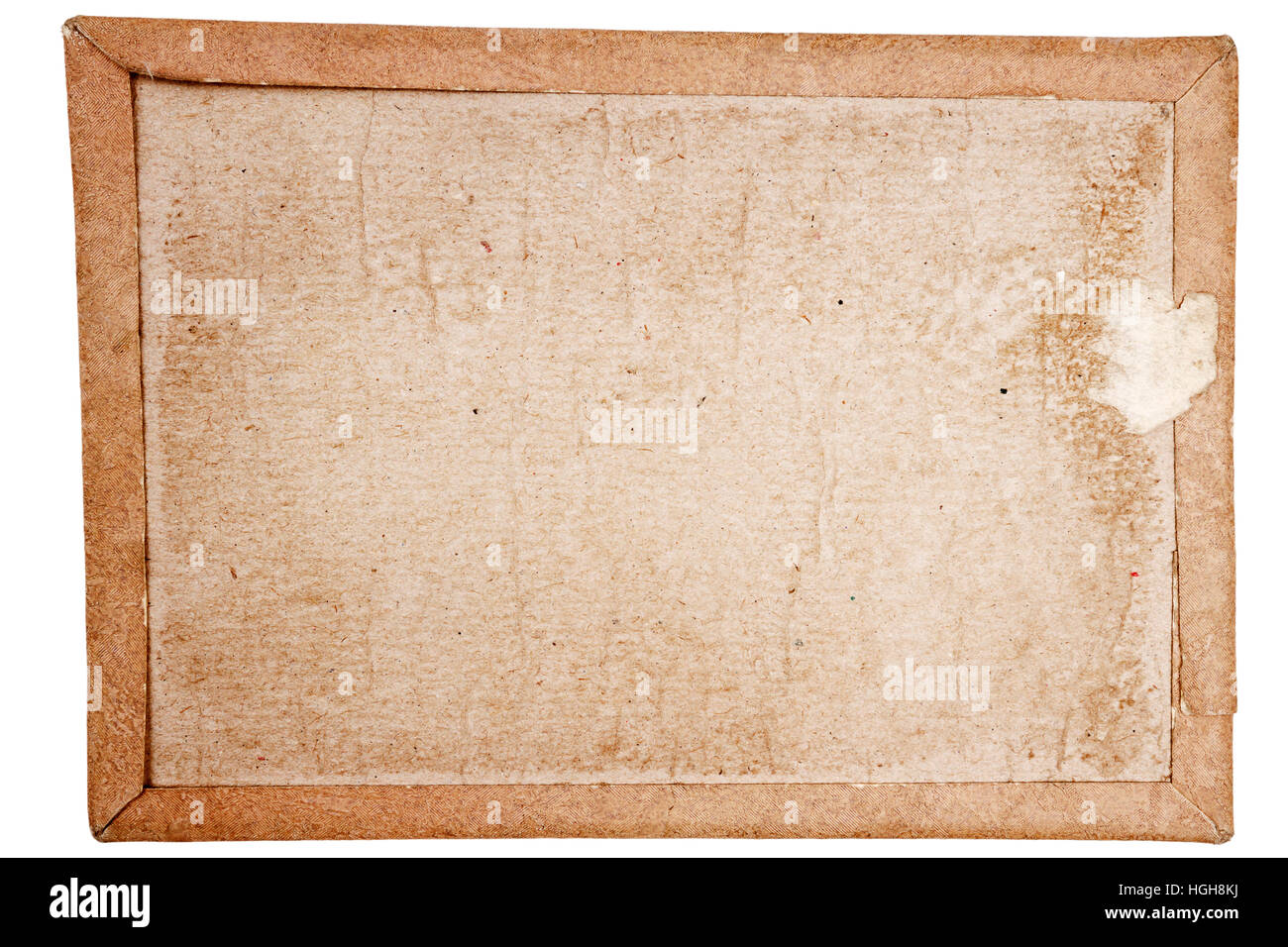 Top view of old carton box insert isolated on white background Stock ...