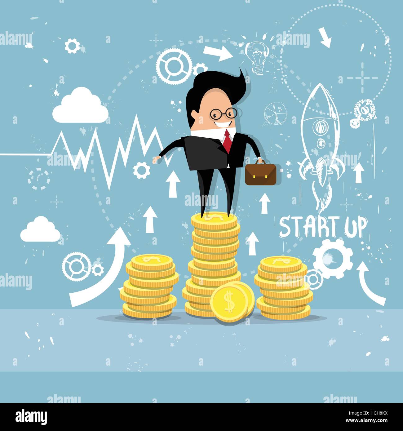 Project rich Stock Vector Images - Alamy