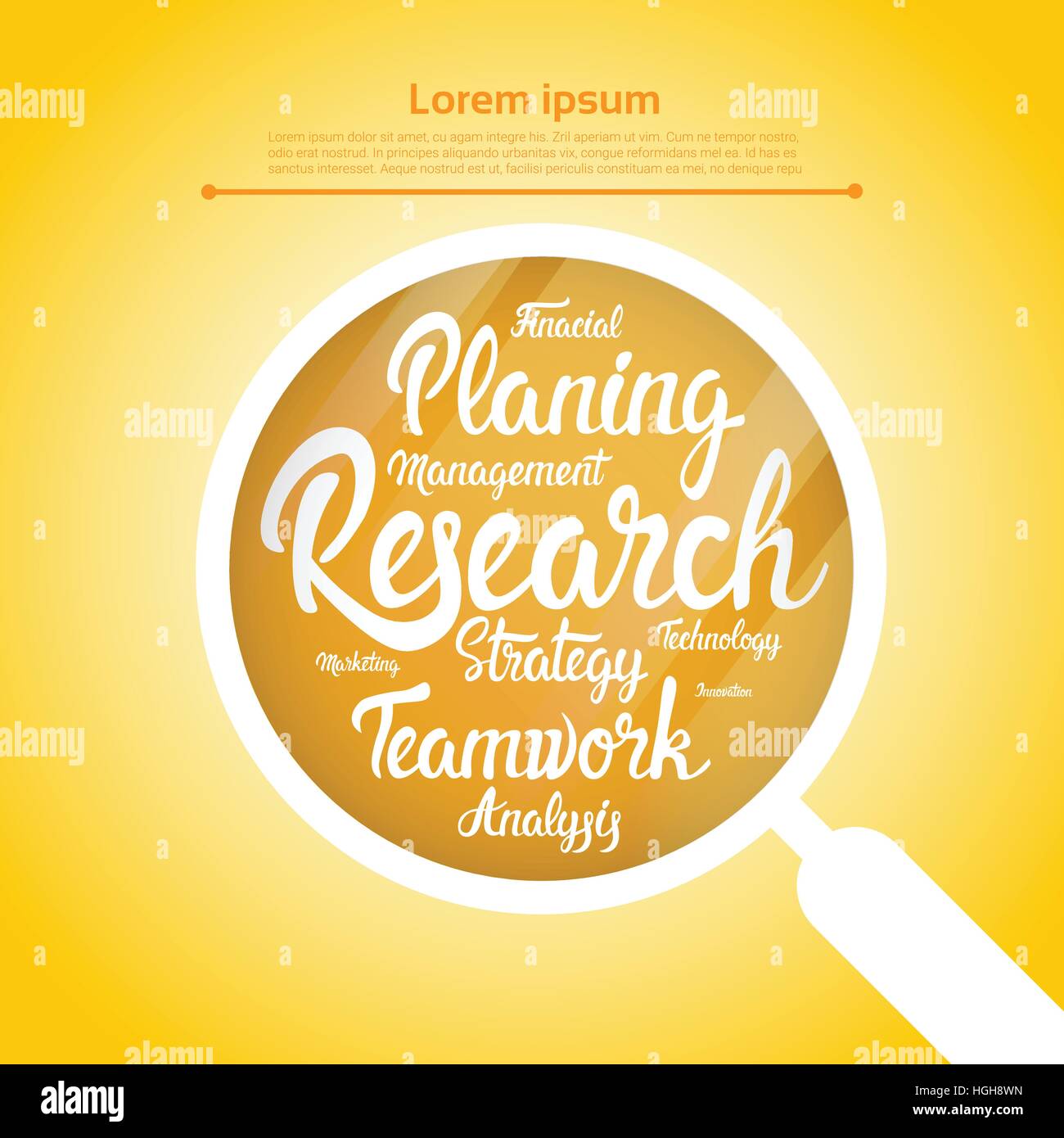 Research Planning Development Business Brainstorming Infographic Stock ...