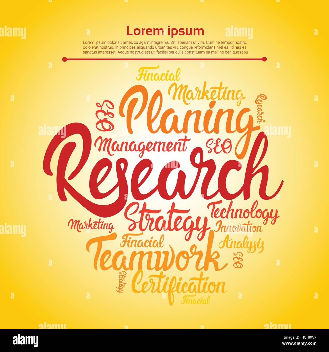 Research Planning Development Business Brainstorming Infographic Stock ...