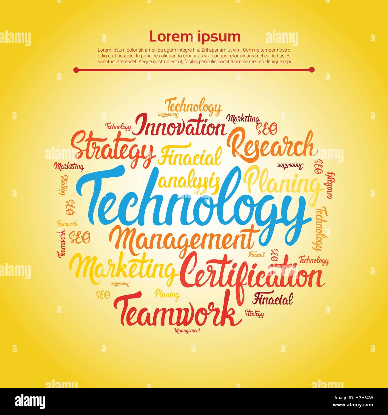Management Technology Development Business Brainstorming Infographic ...