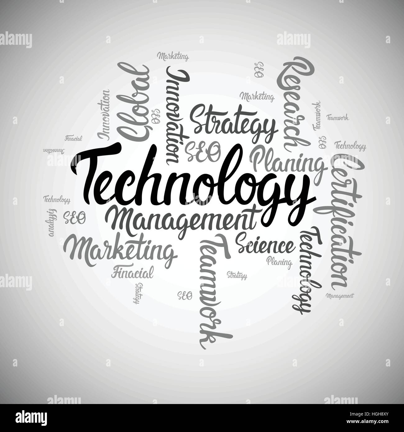 Management Technology Development Business Brainstorming Infographic ...