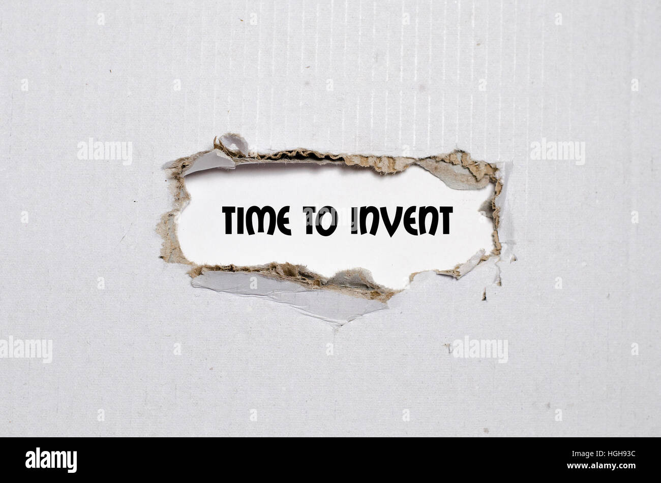 The word time to invent appearing behind torn paper Stock Photo - Alamy The word time to invent appearing behind torn paper Stock Photo - Alamy