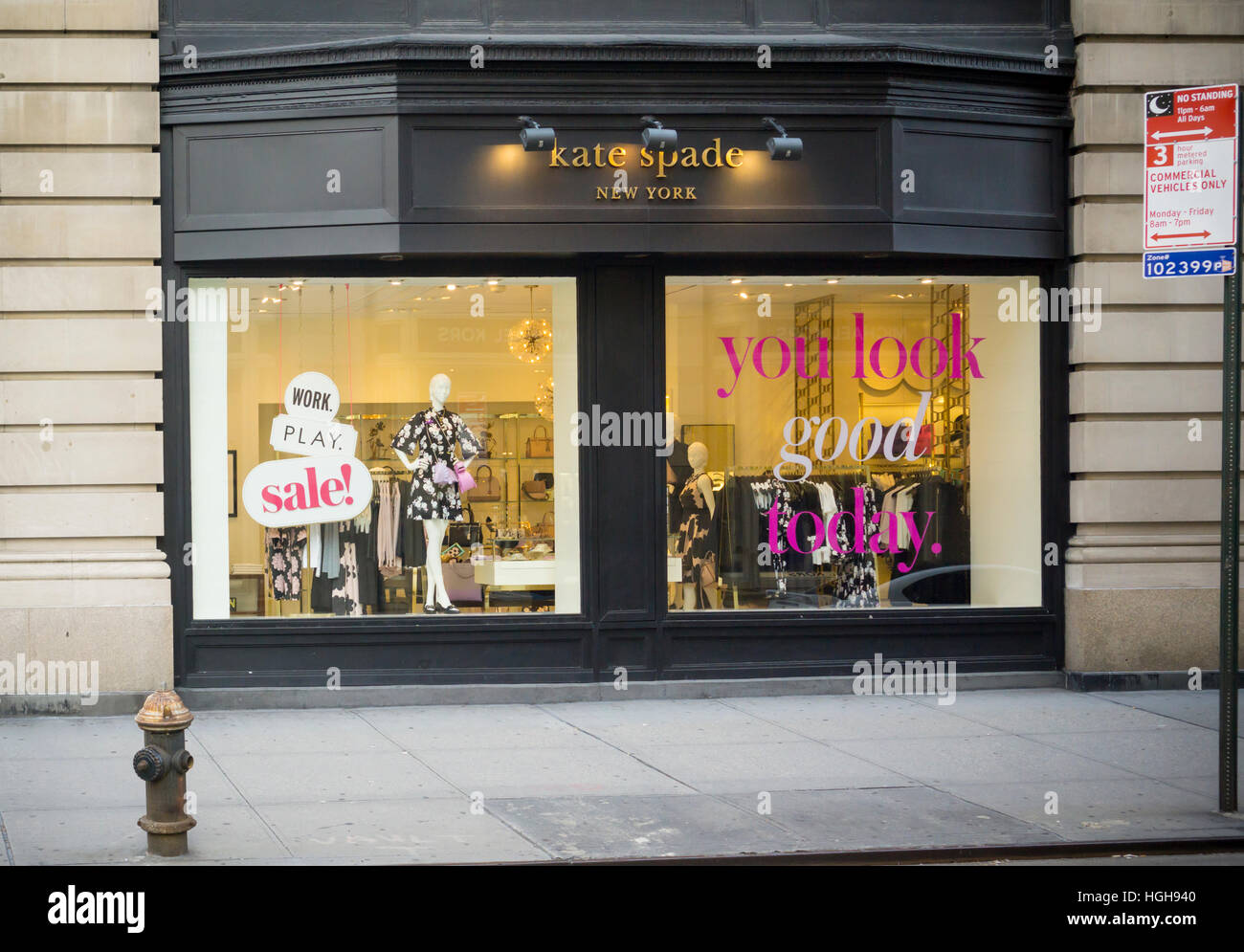 A Kate Spade store on Fifth Avenue in the Flatiron neighborhood of New ...