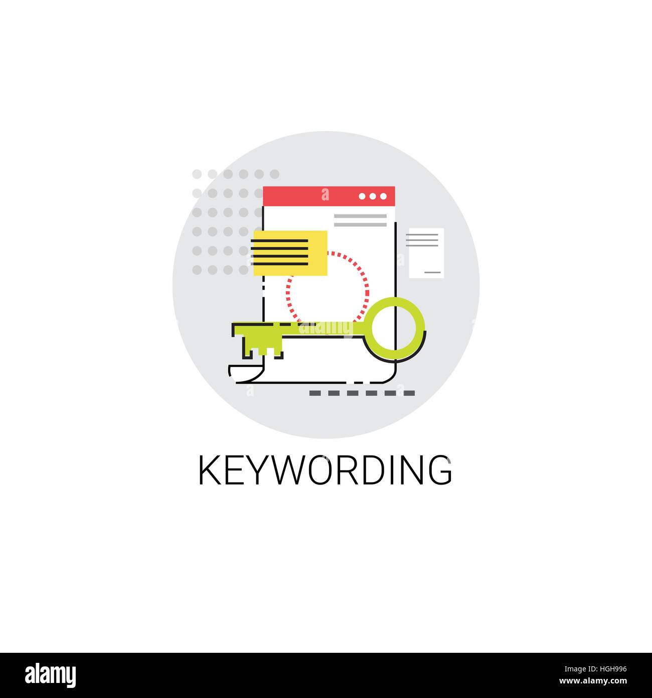 Local Seo Keywording Search Icon Stock Vector Image & Art - Alamy