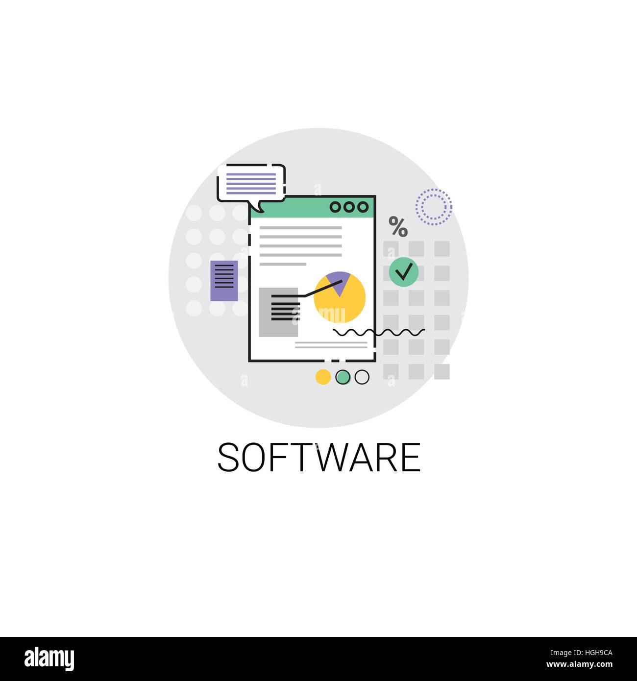 Software Development Computer Programming Device Technology Icon Stock