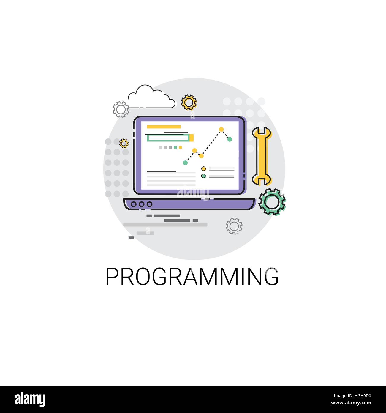 Software Development Computer Programming Device Technology Icon Stock Vector Image And Art Alamy 