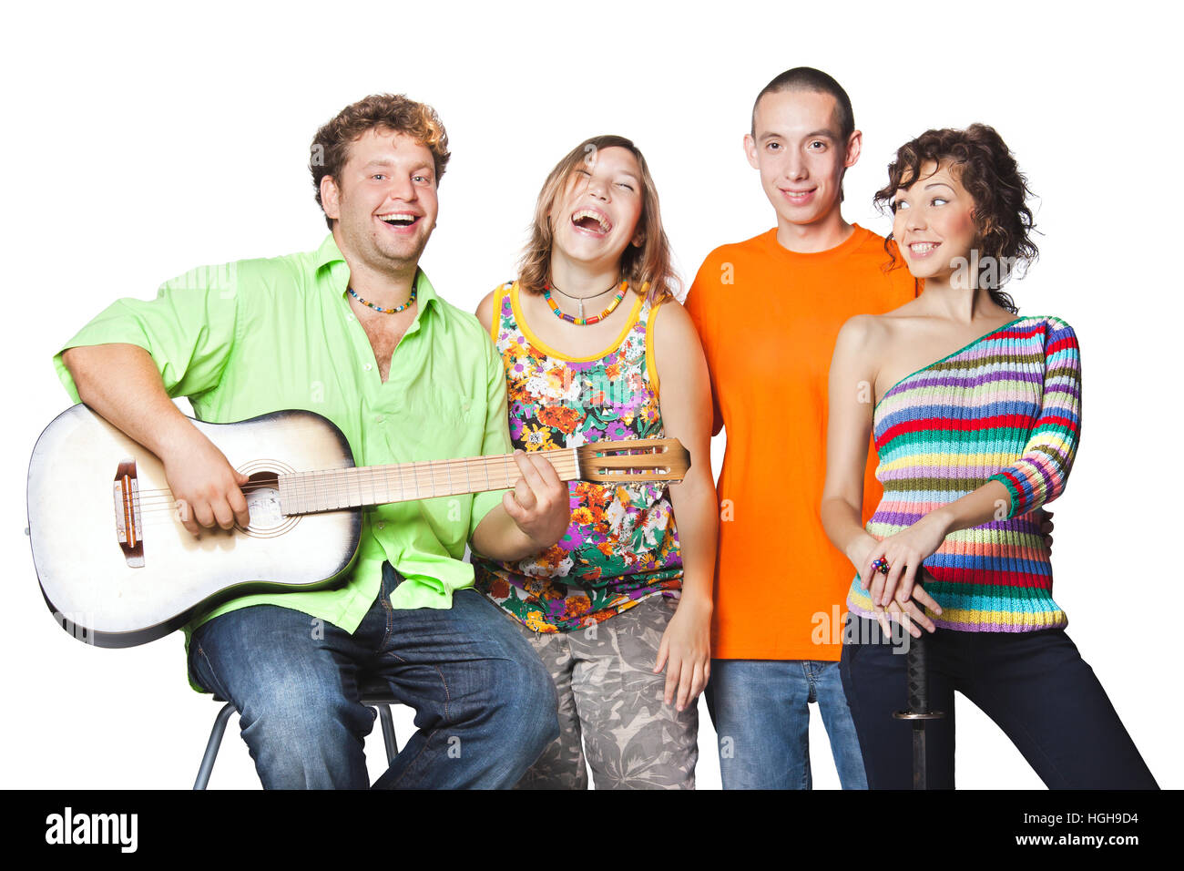Group portrait of the actor enjoy play Stock Photo - Alamy