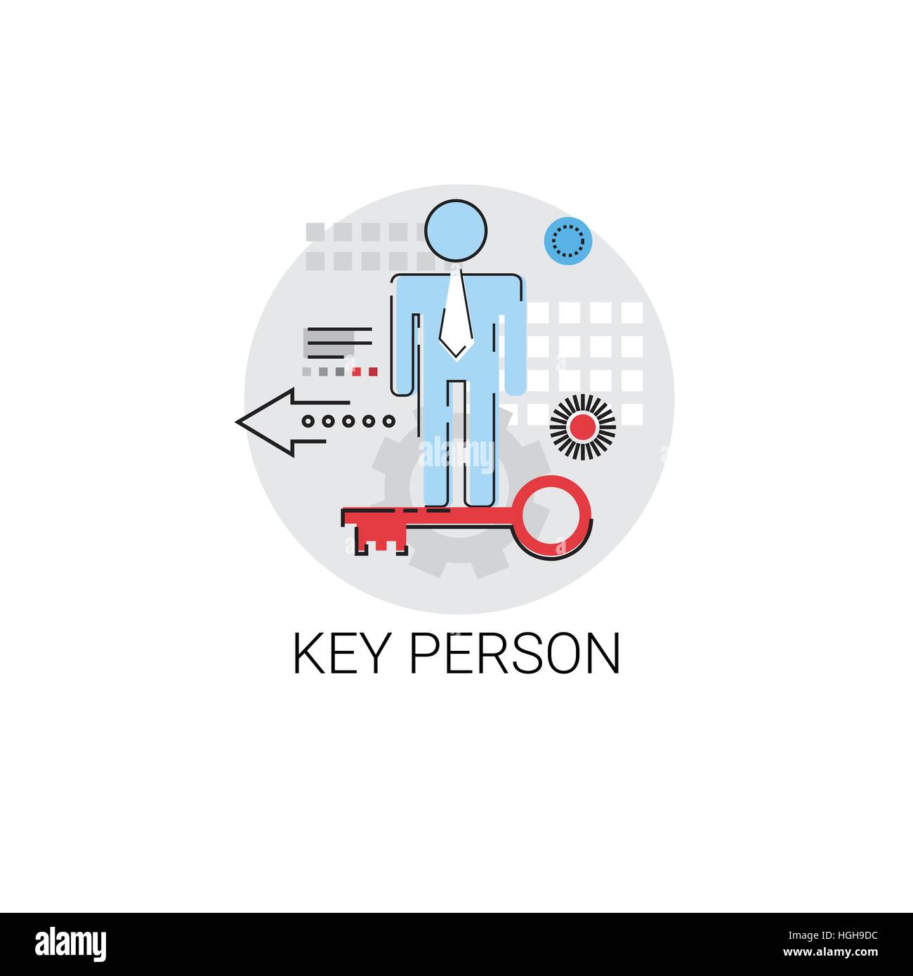 Key Person Worker Potential Business Concept Stock Vector Image & Art ...