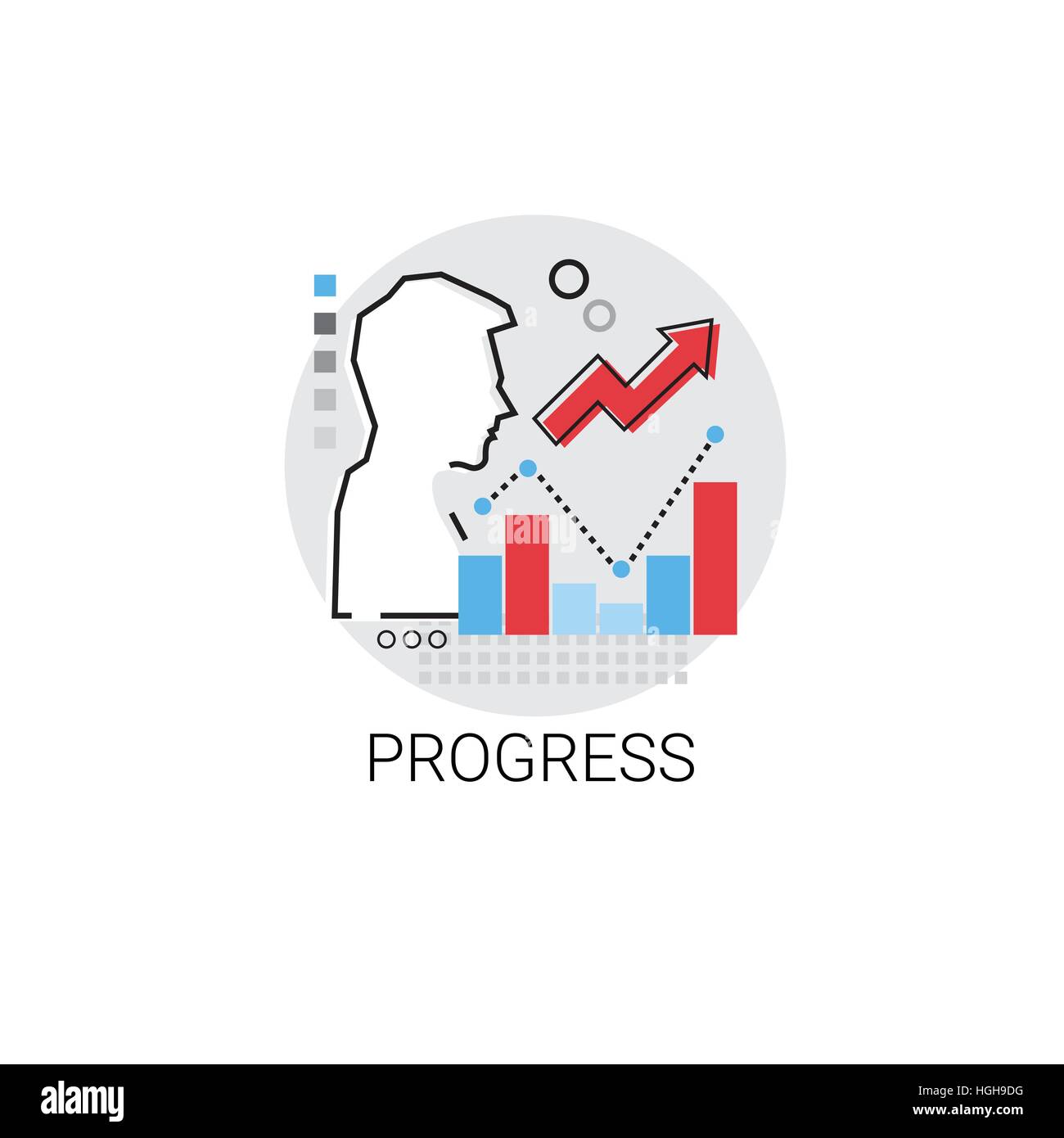 Progress Successful Financial Growth Icon Stock Vector Image & Art - Alamy