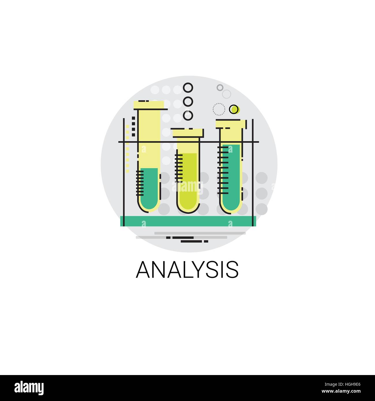 Line icon chemical reaction Cut Out Stock Images & Pictures - Alamy