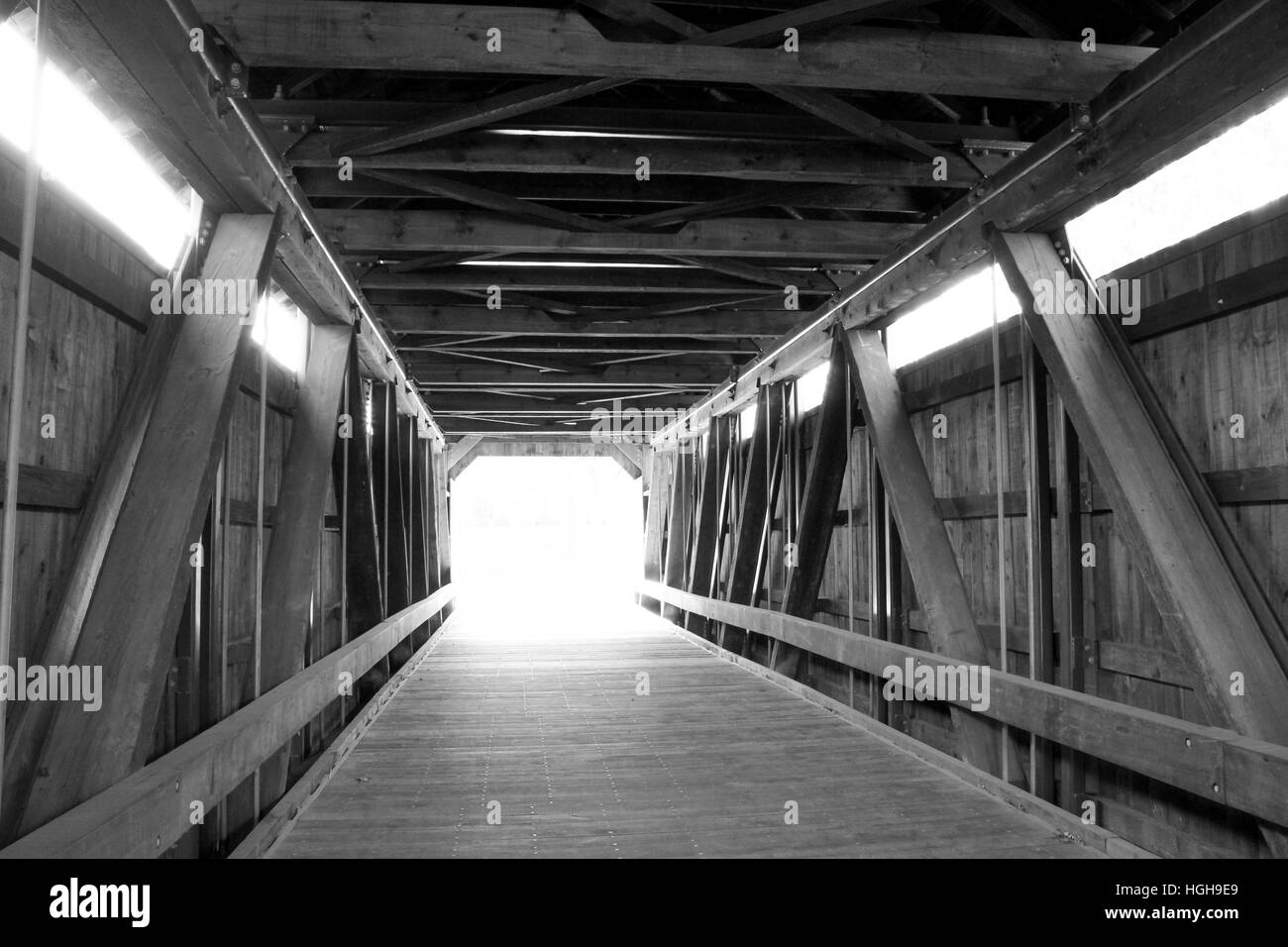 Covered Bridge in Western Massachusetts Stock Photo - Alamy