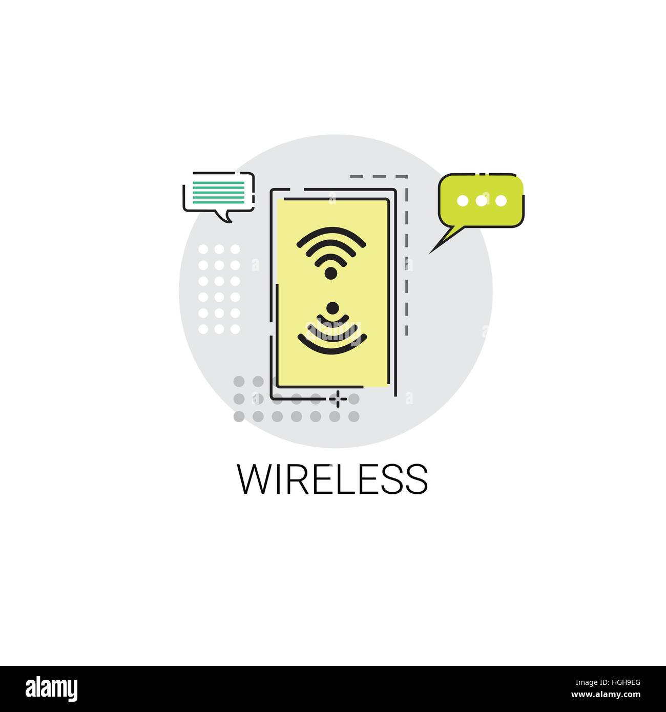 Wifi Signal Icon Free Wireless Connection Icon Stock Vector Image & Art ...