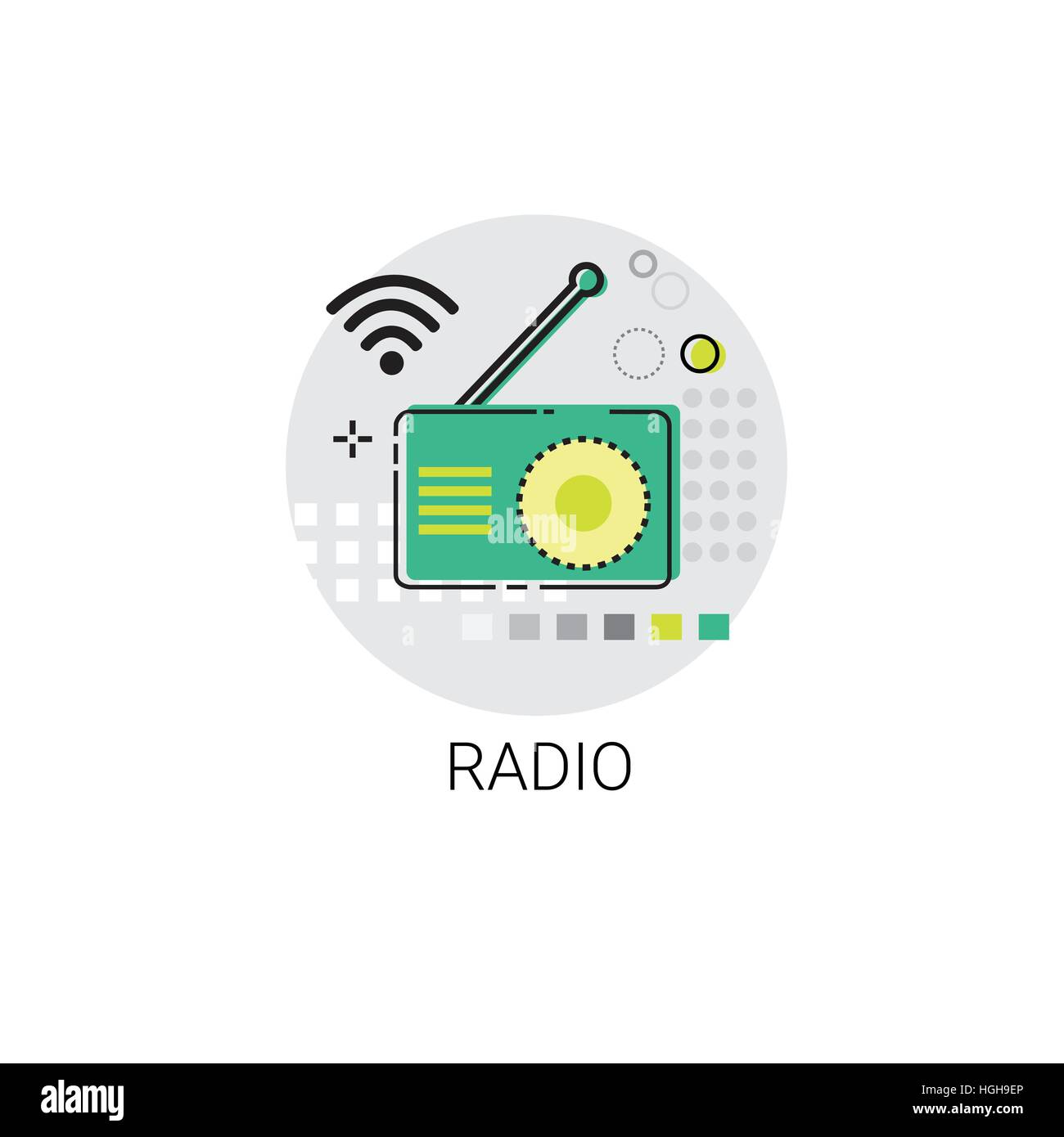Radio Set Broadcast Telecommunication Icon Stock Vector Image & Art - Alamy